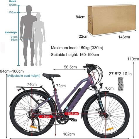 Hyuhome Electric Bikes For Adult Mens Women275 E Mtb Bicycles Full