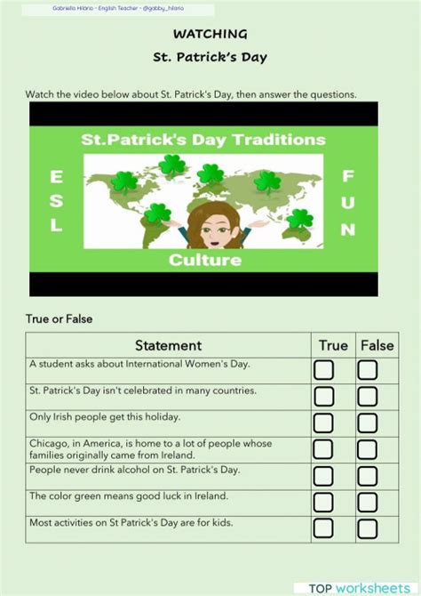 Interactive Worksheets And Online Exercises In English Topworksheets