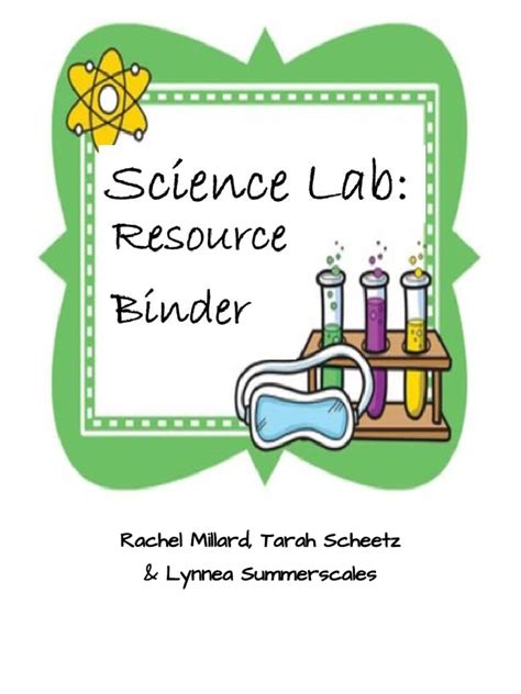Laboratory Resource Binder Template Pdf Evaporation Water