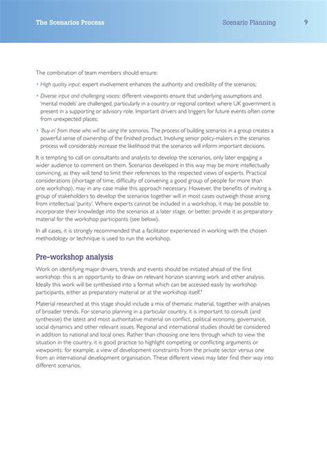 Foresight Scenario Planning Pdf