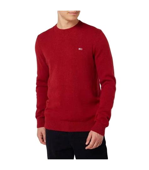 Pullover Tommy Jeans In Cotone Misto Lana Da Uomo Rif Dm0dm08811