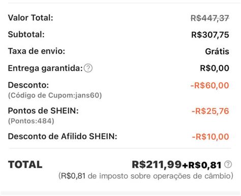 SHEIN SUPERGUIA para arregaçar e ter mais descontos