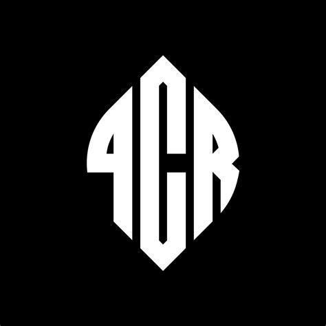Qcr Circle Letter Logo Design With Circle And Ellipse Shape Qcr Ellipse Letters With