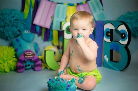 Monster Inc Themed Cake Smash