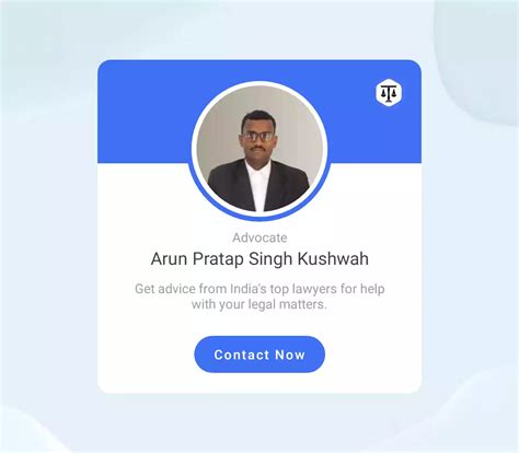 Advocate Arun Pratap Singh Kushwah Lawyer In Bhind Madhya Pradesh Law4u