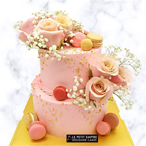 Everlasting Sweet Love Macarons Flower Cake Le Petit Empire Designer