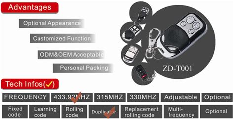 Rolling Code Hcs301 Remote With Blank Chip Buy Universal Duplicateremote I O Controller