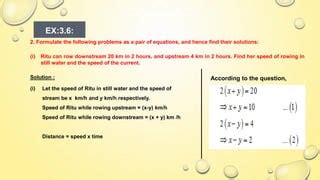 Pair Of Linear Equations Part PPTX