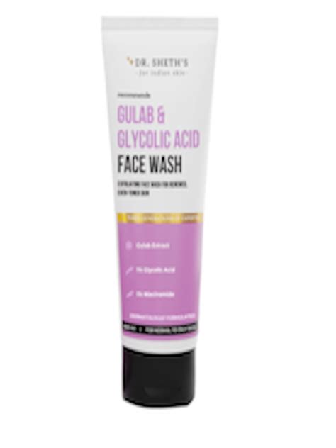 Buy Dr Sheths Gulab And Glycolic Acid Face Wash With Niacinamide 100 Ml