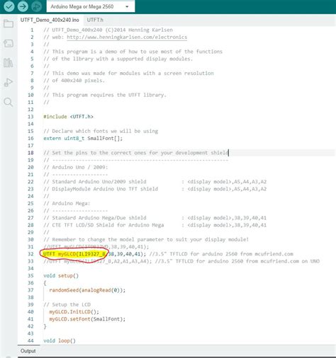 Mega Utft Library Works But Need Help On Sprites Displays