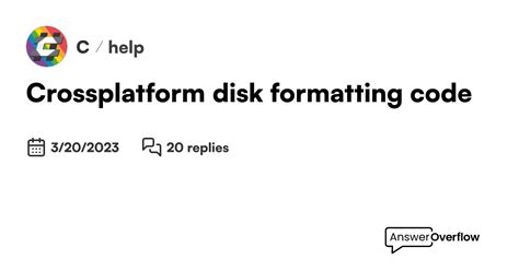Crossplatform Disk Formatting Code C