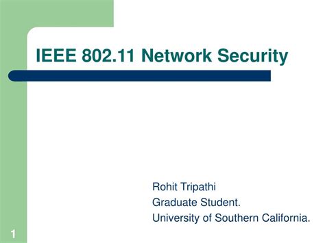 Ppt Ieee 802 11 Network Security Powerpoint Presentation Free