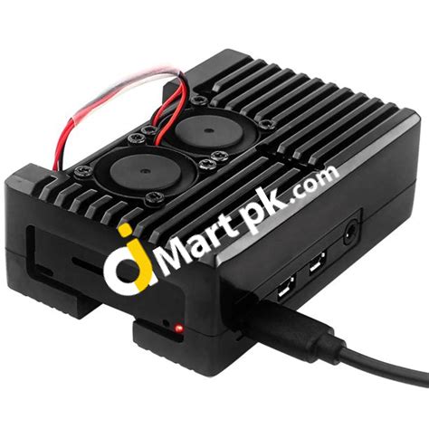 Geeekpi Raspberry Pi 4 Armor Case V20 Series With Dual Fan Aluminum