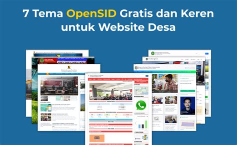 7 Tema Opensid Gratis Dan Keren Untuk Website Desa Trivusi