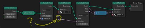 extrude outer face only of objects in collection with geo nodes