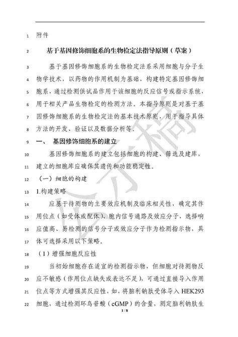 国家药典委员会公示《基于基因修饰细胞系的生物检定法指导原则（草案）》 搜狐大视野 搜狐新闻