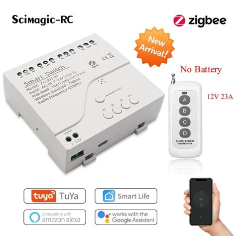 HOT Zigbee Smart Remote Control Wifi Wireless Switch Tuya Module CH DC AC V V V