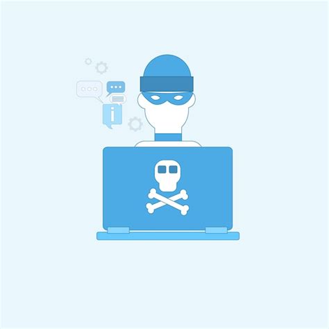 Premium Vector Hacker Activity Computer Viruses Data Protection