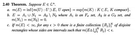 Measure Theory Difference Between A Measurable Set In Mathbb R