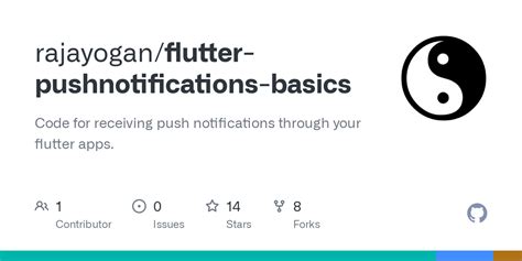 GitHub Rajayogan Flutter Pushnotifications Basics Code For Receiving Push Notifications