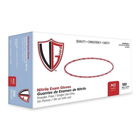 Nitrile Chemo Exam Gloves Mil Blue School Health
