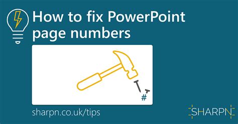 How To Fix Powerpoint Slide Numbers By Steve Rowland Sharpn Visual Comms Medium