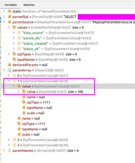 Namedparameterjdbctemplatequery Breaks Handling Of Sqlparametervalue
