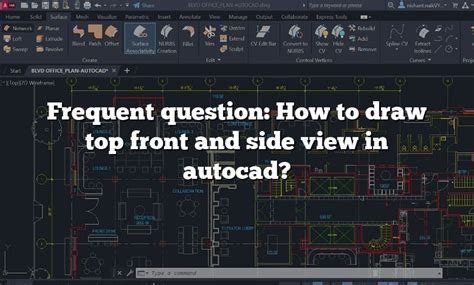 Frequent Question How To Draw Top Front And Side View In Autocad Caddikt