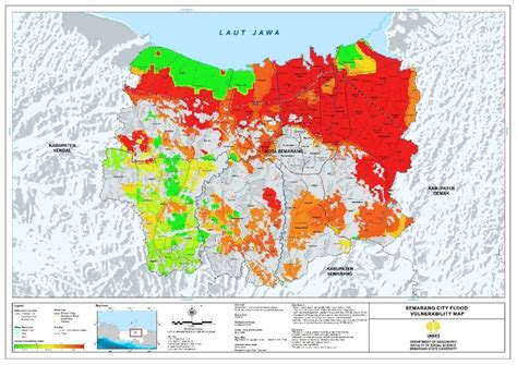 Flood Vulnerability Map In Semarang City From The Map Above The Area