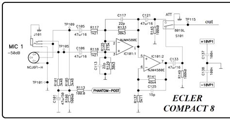 Preamp Mixer Ecler C8 Circuit Diagram