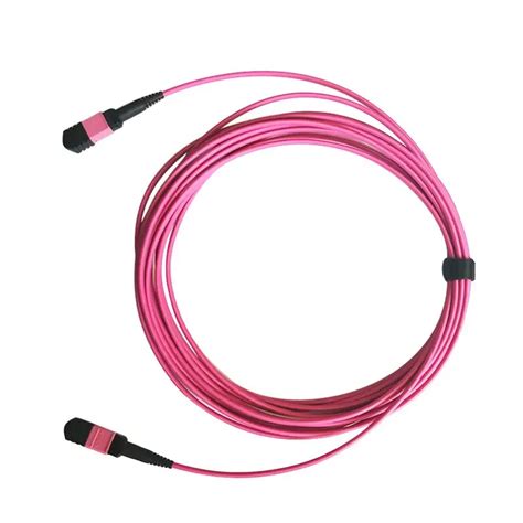 Mpo To Mpo 8 12 24 Core Low Loss Il Mtp Patch Cord Om4 Multimode Trunk Cable Fiber Optic Lszh