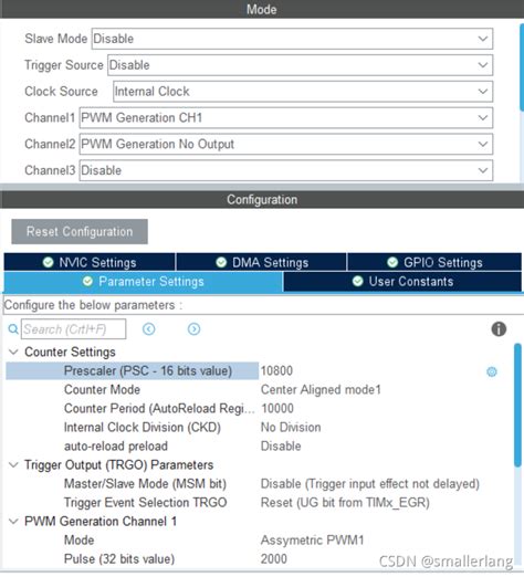 Stm32f767 通用定时器 不对称pwm模式stm32 非对称pwm Csdn博客