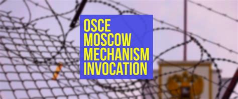 Uruchomienie Mechanizmu Moskiewskiego Przez OBWE Polska W OBWE