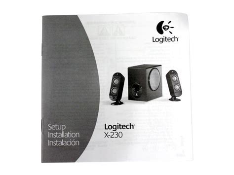 Logitech X 230 2 1 Black Speaker System