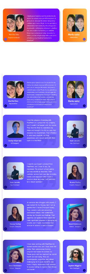 Interactive Testimonials Figma