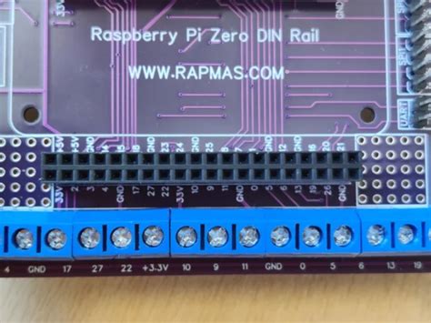 Raspberry Pi Zero Din Rail Adapter Rapmas