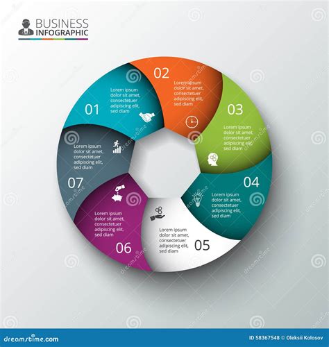 Vector Circle Element For Infographic Stock Vector Illustration Of