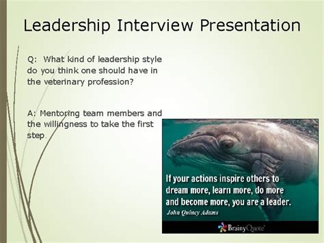 Leadership Interview Presentation Linda Rojas Knight Vete3112 011