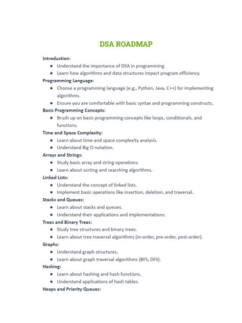 DSA Skill Complete RoadMap | PDF | Algorithms And Data Structures | Computer Programming