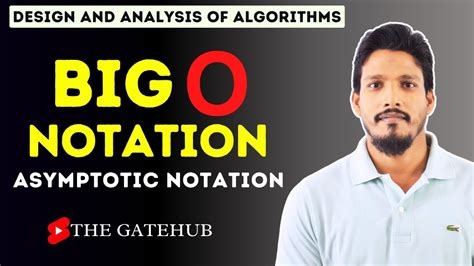 Big O Notation Asymptotic Notation Gatecse Daa Youtube