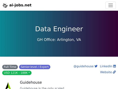 [hiring] data engineer in gh office arlington va r ai ml jobs