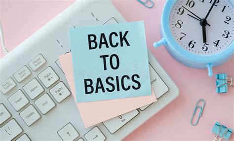 BACK TO BASICS Text In Office Notebook With Keyboard Magnifier And