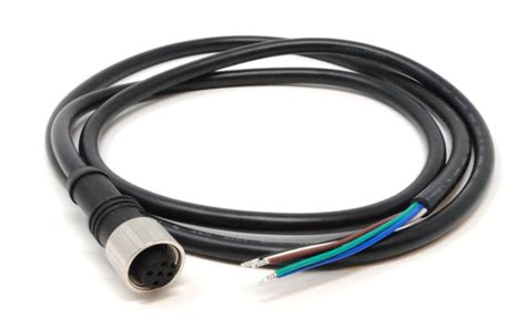 Cbl M12ff5popen 100 Ip67 Moxa Moxa Power 1m 5 Core Black Power