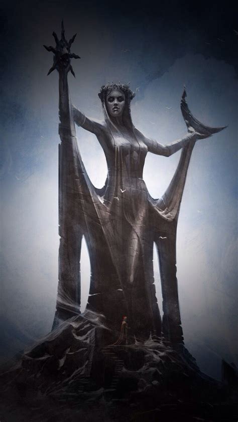 Statue To Azura Elder Scrolls Art Elder Scrolls Dark Fantasy