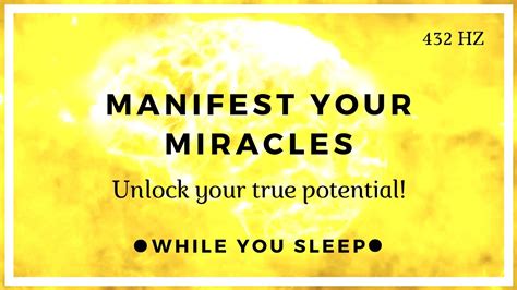 Manifest Miracles Law Of Attraction Affirmations While You Sleep