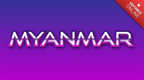 Myanmar Text Effect Generator