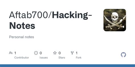 Github Aftab700hacking Notes Personal Notes