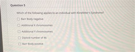 Solved Which Of The Following Applies To An Individual With Chegg