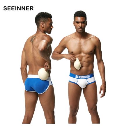 Seeinner Brand Padded Thermal Underwear For Men Padded Mens Underwear
