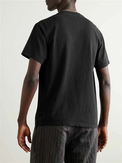 Gallery Dept Logo Print Cotton Jersey T Shirt Black Gallery Dept